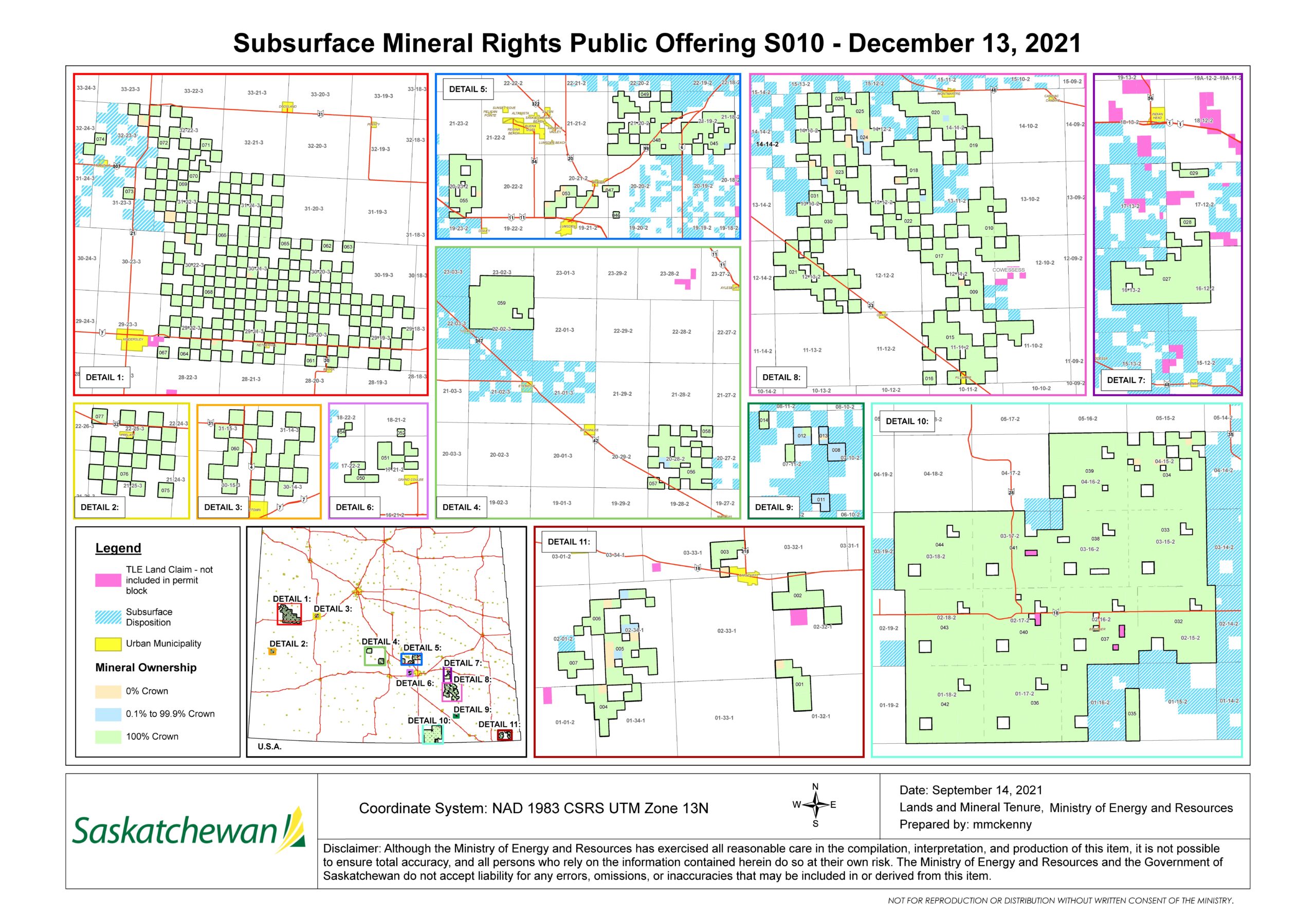 Mineral rights doubles petroleum rights in December Crown land sales ...