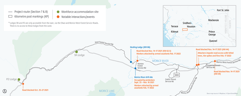 Coastal GasLink: Workers shaken after violent attack at Morice River ...