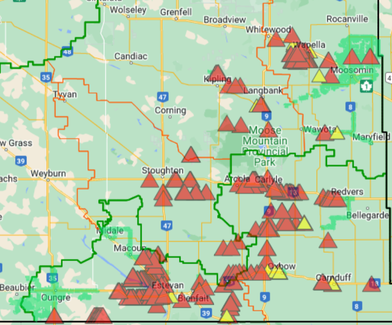 First SW Sask, now SE Sask got whacked with a major blizzard causing ...