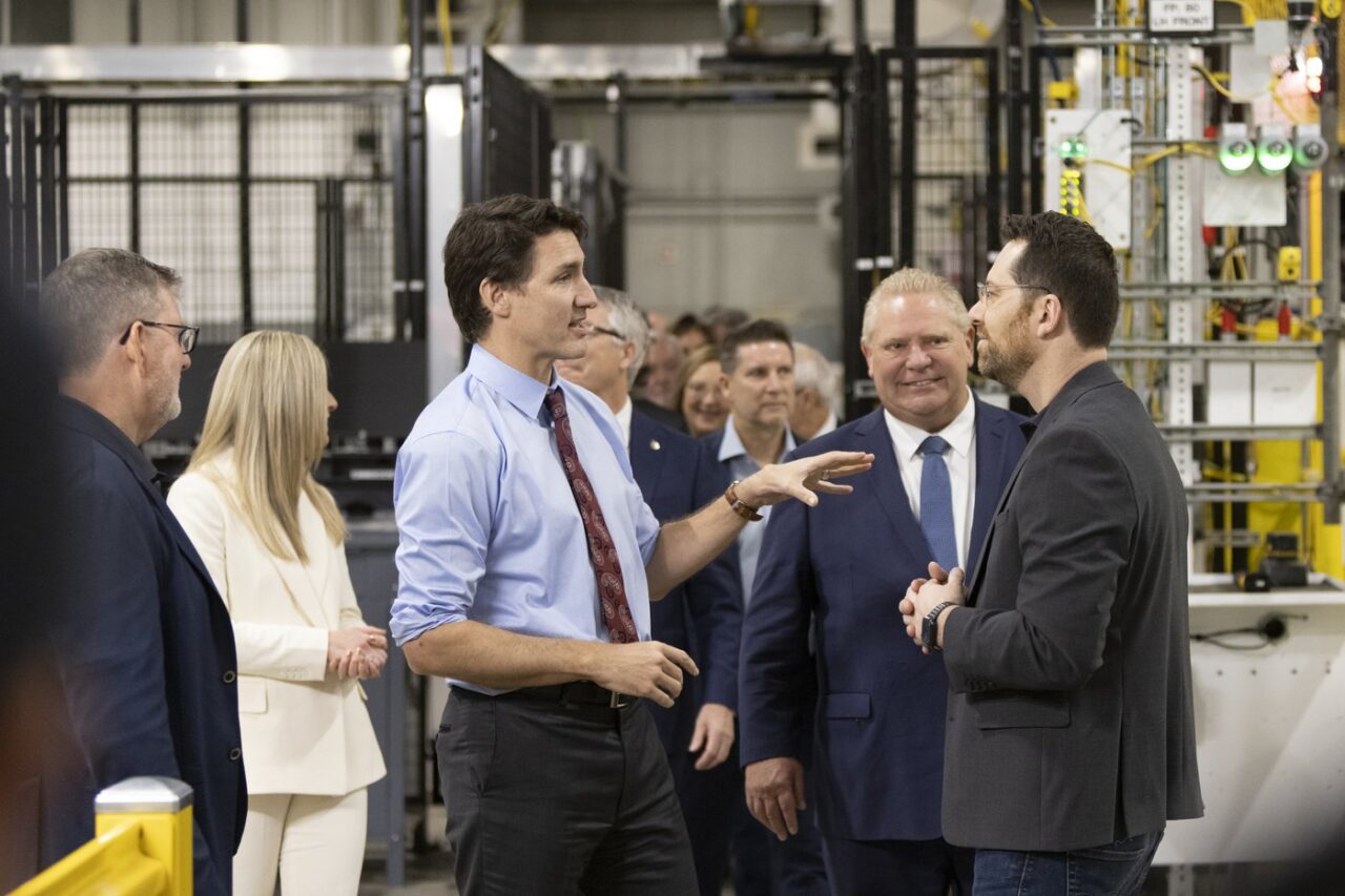 Trudeau, Ford mark opening of Canada’s first full-scale electric ...