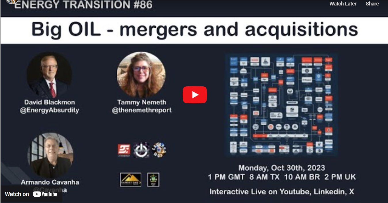 Energy Transition Podcast, Episode 86: Big oil mergers and acquisitions ...
