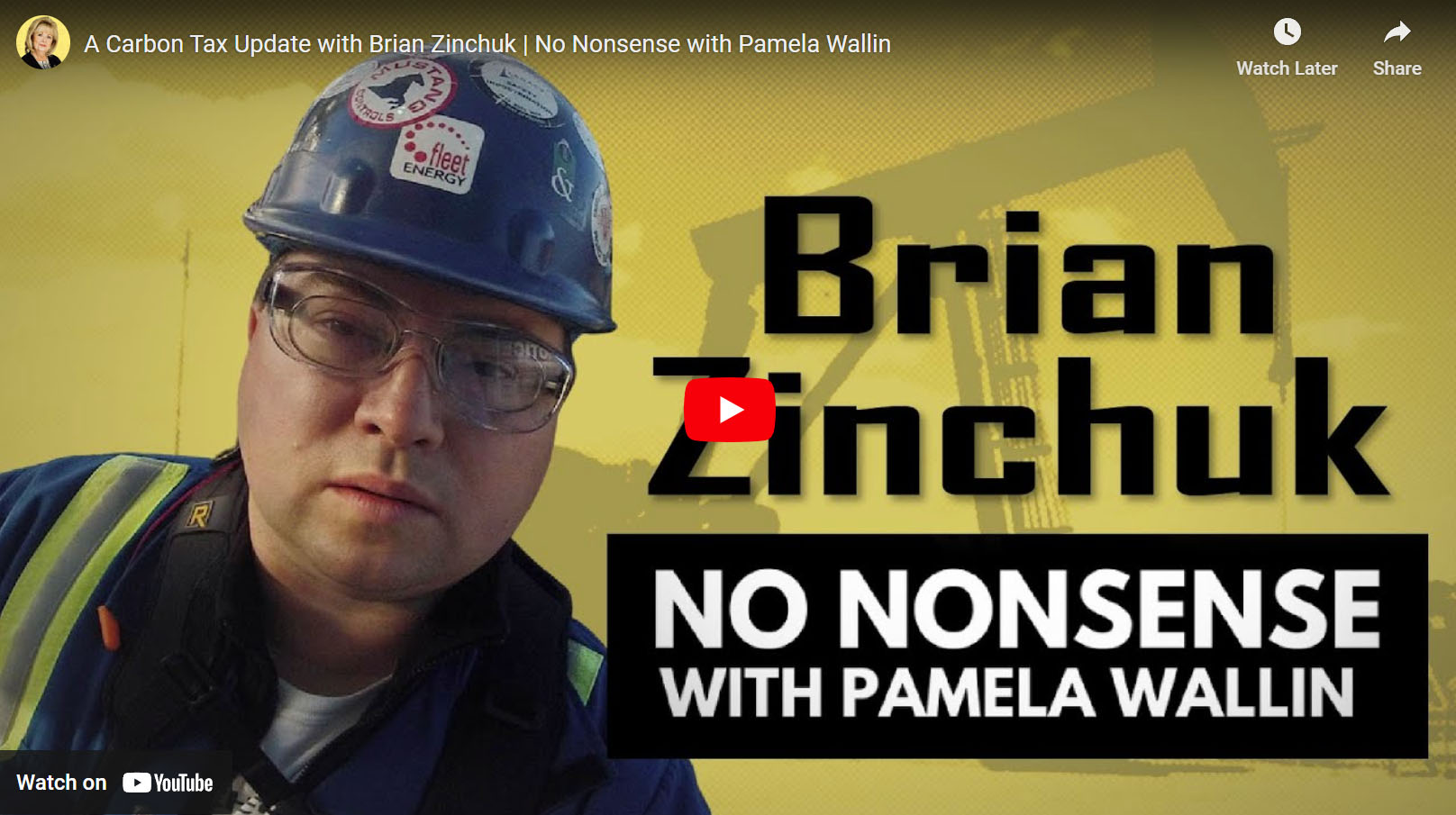 No Nonsense with Pamela Wallin: Carbon tax day, with Brian Zinchuk ...