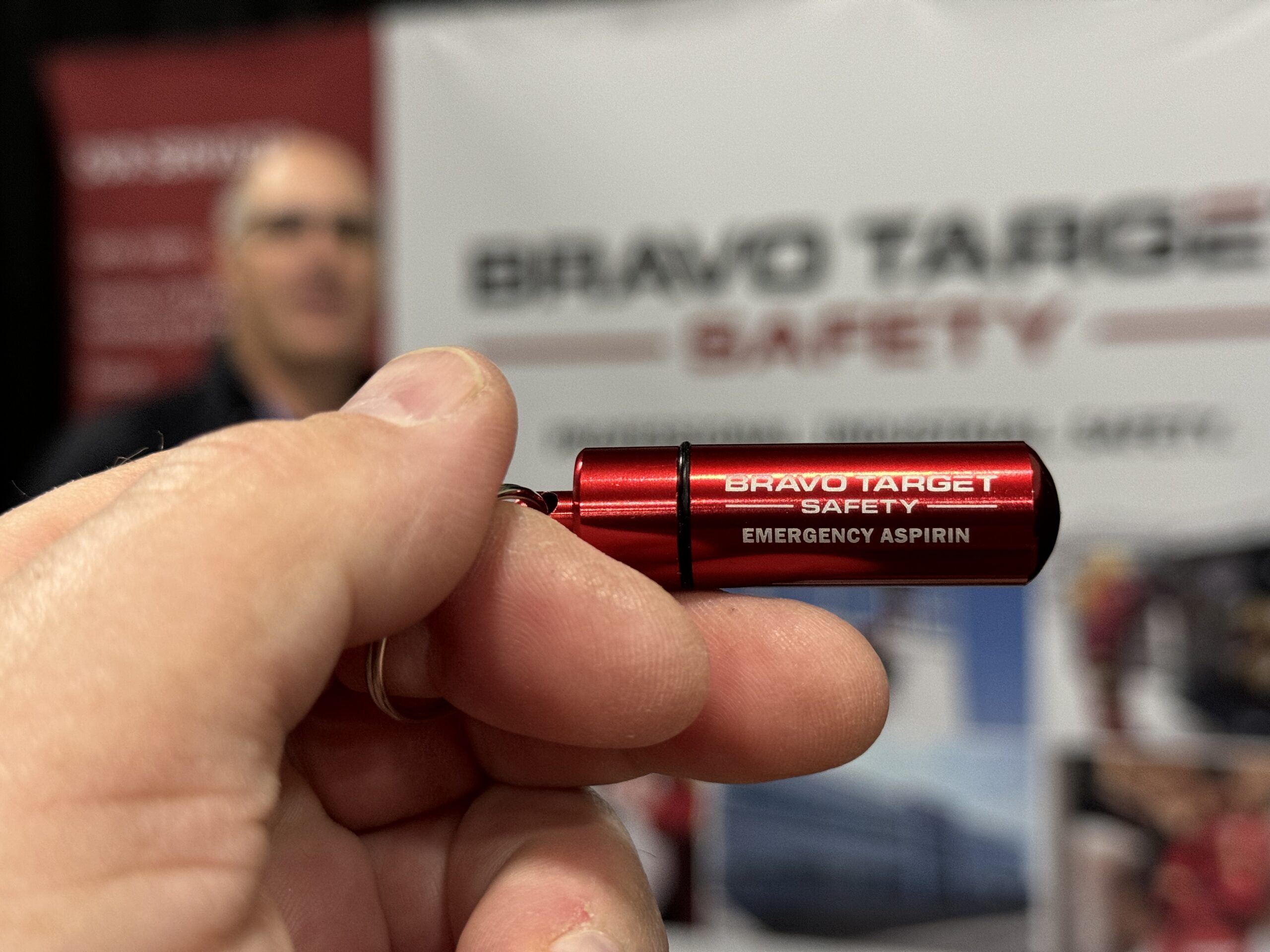 Top swag of the show: Bravo Target Safety hands out aspirin keychains ...