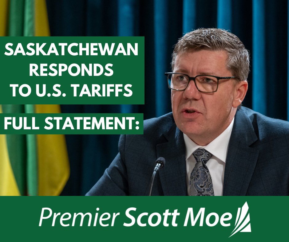 Make absolutely no mistake, these tariffs will cost American and Canadian families more: Sask ...